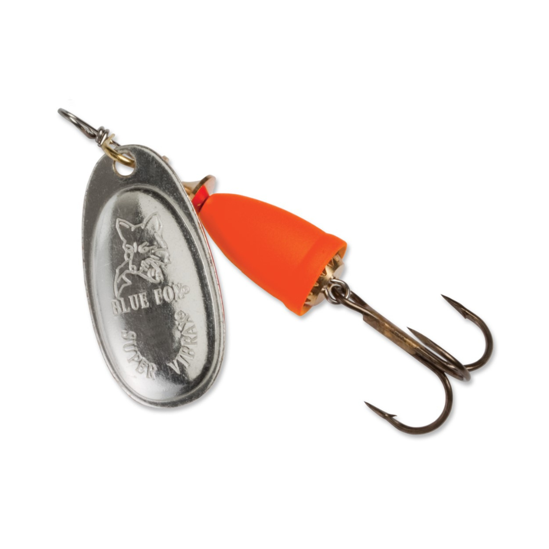 Blue Fox Classic Vibrax® Silver/Flo. Red – WKND Warriors Company